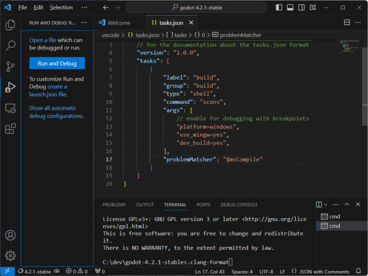 GODOT GDEXTENSIONの開発環境及びデバッグかんきょうを構築する | Junk-Box