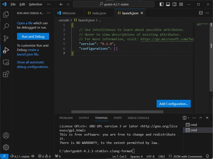 GODOT GDEXTENSIONの開発環境及びデバッグかんきょうを構築する | Junk-Box